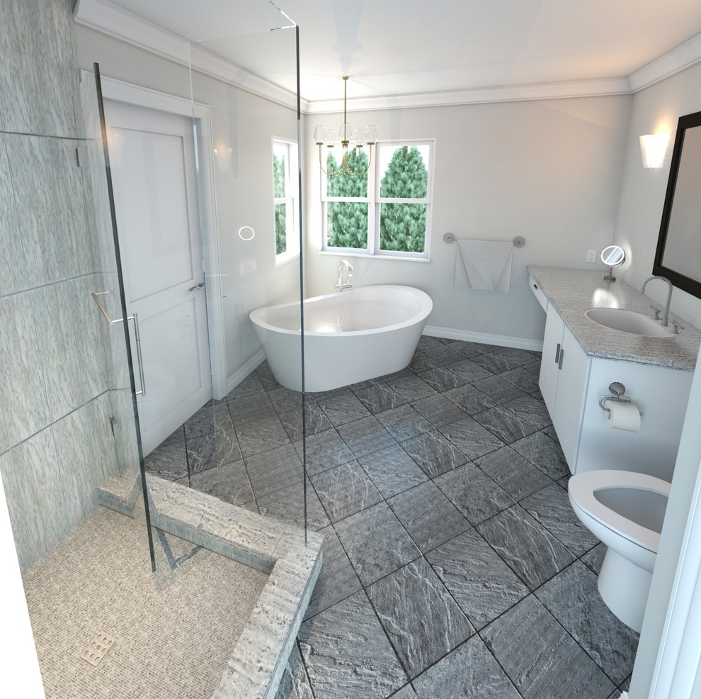 Artistic renderings by our designer Matt - Contemporary - Bathroom ...
