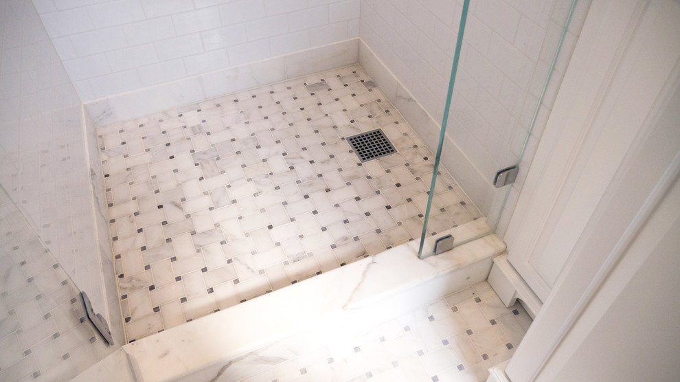 Award Winner Prewar Master Bathroom Shower Booth - Traditional ...