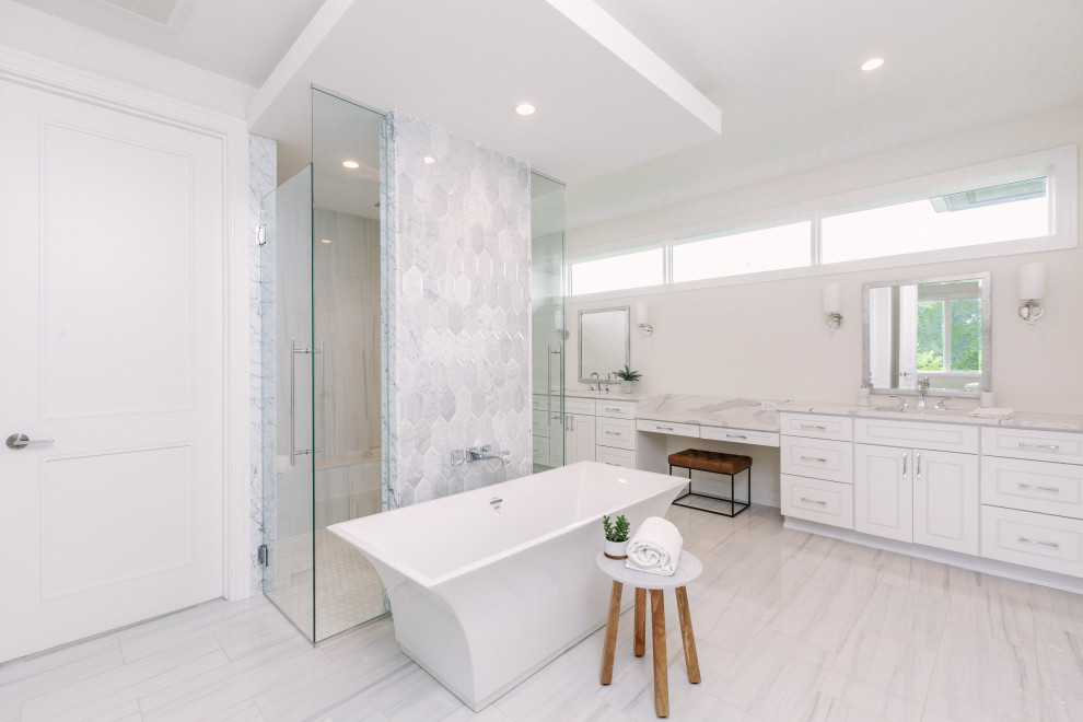 Baron Estates Contemporary 2-story - Transitional - Bathroom - Detroit ...