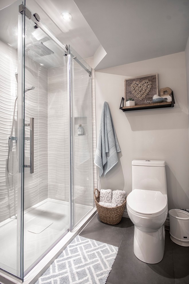 Basement Bathroom Addition - Contemporary - Bathroom - Montreal - by ...