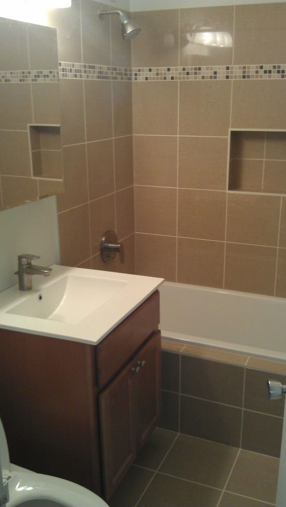 Basic Bathroom Remodel - Contemporary - Bathroom - Chicago - by 123 ...