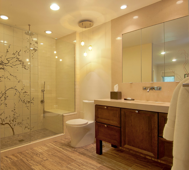 Bath Room Tile And Slab Asiático Cuarto De Baño Chicago De Tithof Tile And Marble Inc Houzz