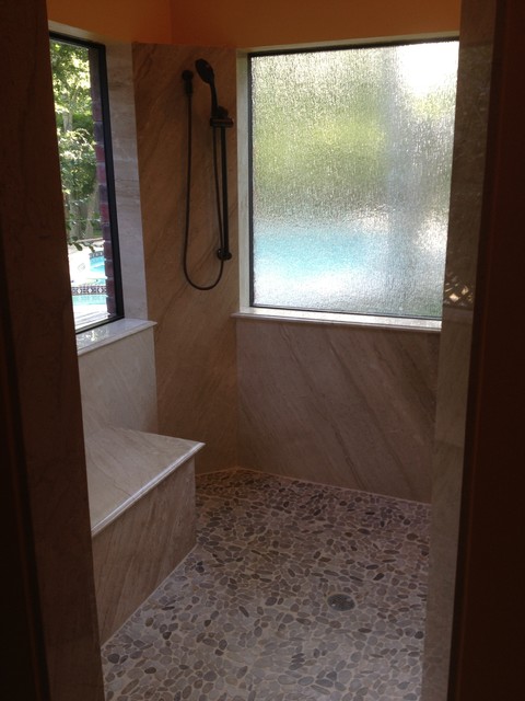 Bath to walk in shower Conversion - Modern - Bathroom - Houston - by ...