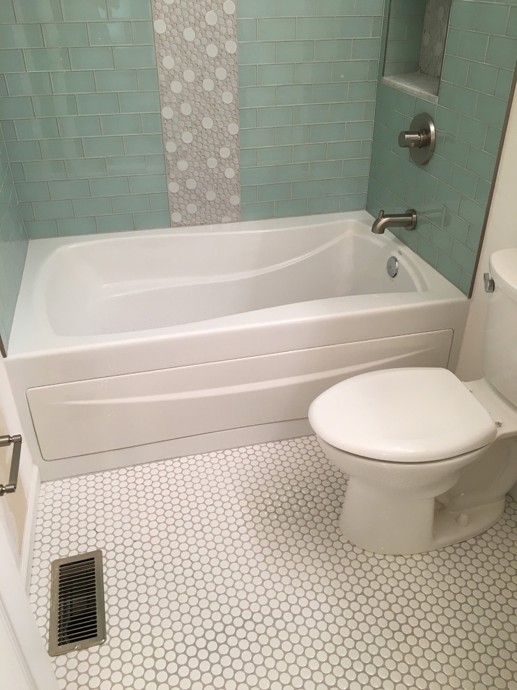 Bubble Glass Tile Bathroom Design Ideas