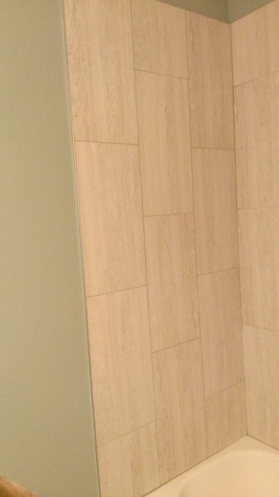 BATHROOM - 12" x 24" Vertical Offset with Glass Accent - Contemporary ...