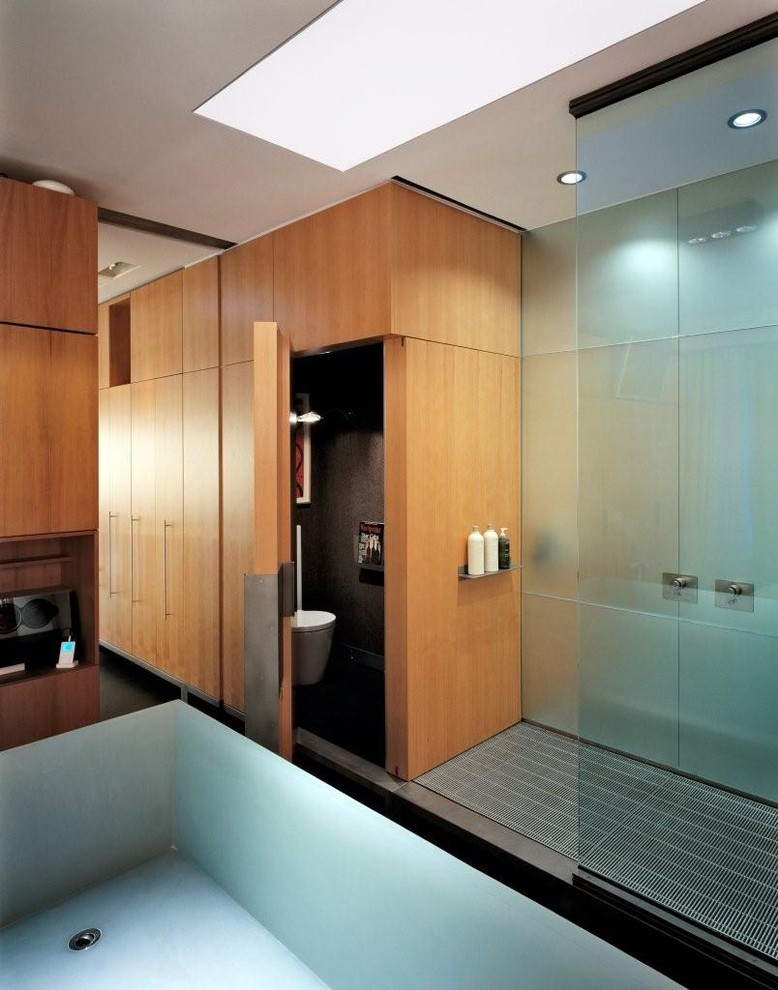 Bathroom cabinetry with hidden loo - Modern - Bathroom - San Diego - by ...