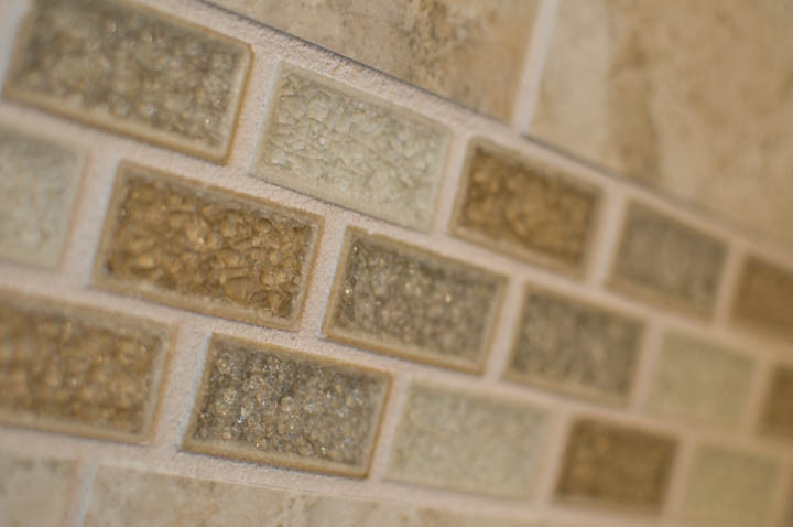 Bathroom Design and Remodel with beige/grey tile - Traditional ...