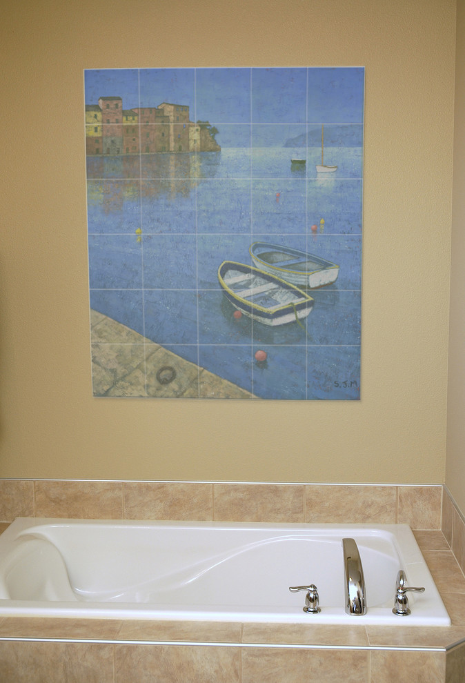 Bathroom Tile Mural - Mediterranean - Bathroom - Calgary - by Pacifica ...