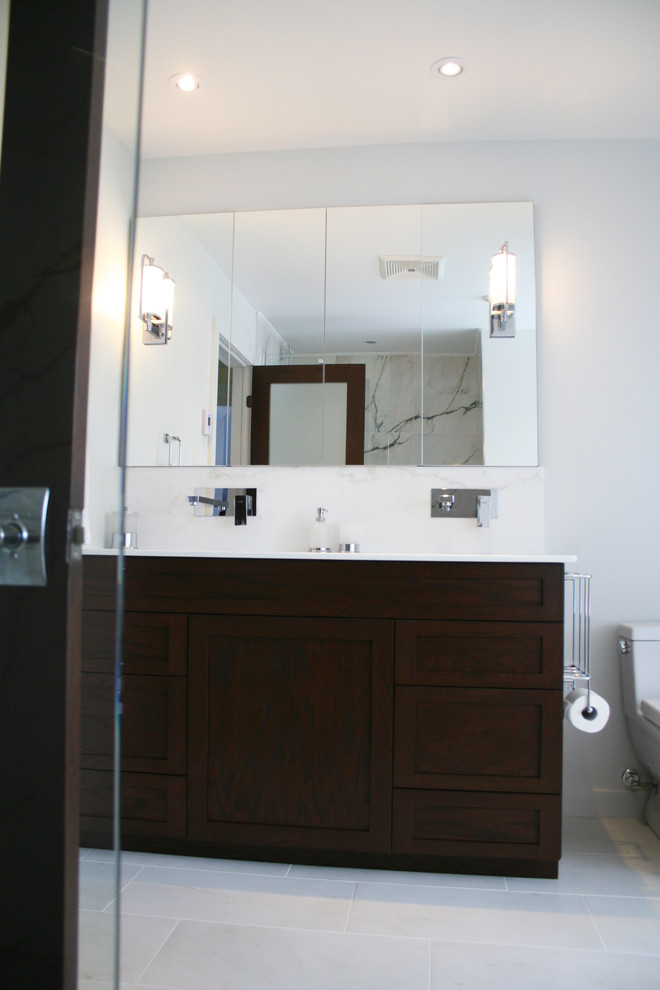 Bathroom vanity - Modern - Bathroom - Montreal - by Studio NOO Design ...