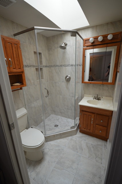 Bathroom with neo angle shower - Craftsman - Bathroom - Baltimore - by ...
