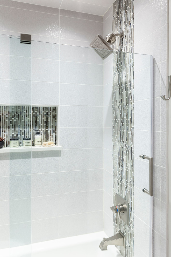 Bathroom with Unique Shower Niche - Bathroom - Chicago - by Suran Built ...