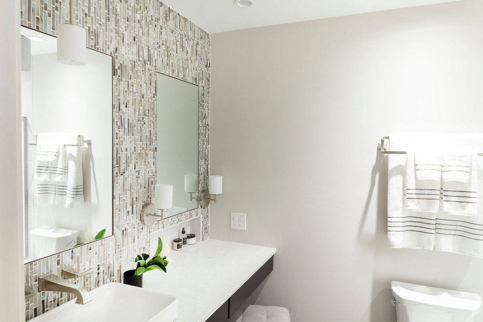 Bathroom with Unique Shower Niche - Bathroom - Chicago - by Suran Built ...