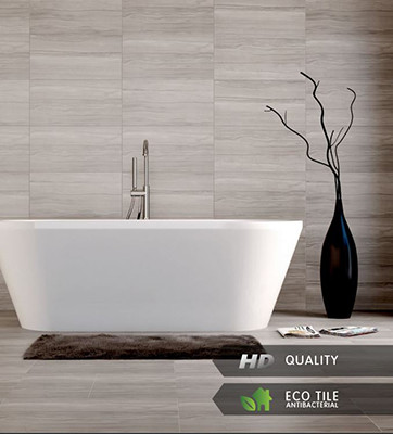 Bathrooms with Marmo Acero Porcelain Tiles - Contemporáneo - Cuarto de ...