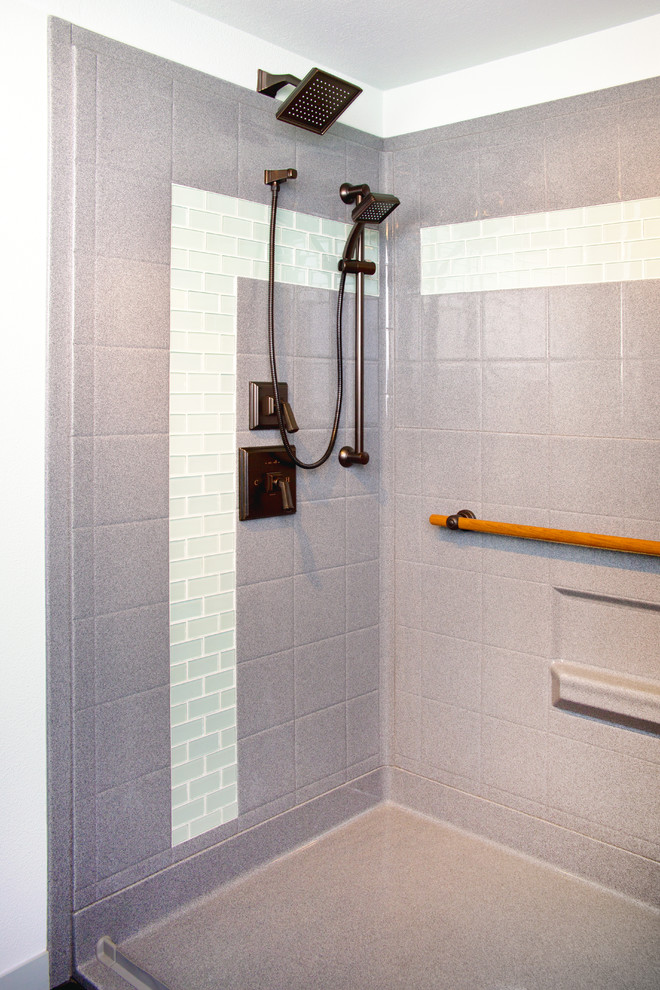 Bestbath commercial shower faux tile shower walk in shower - Bathroom ...