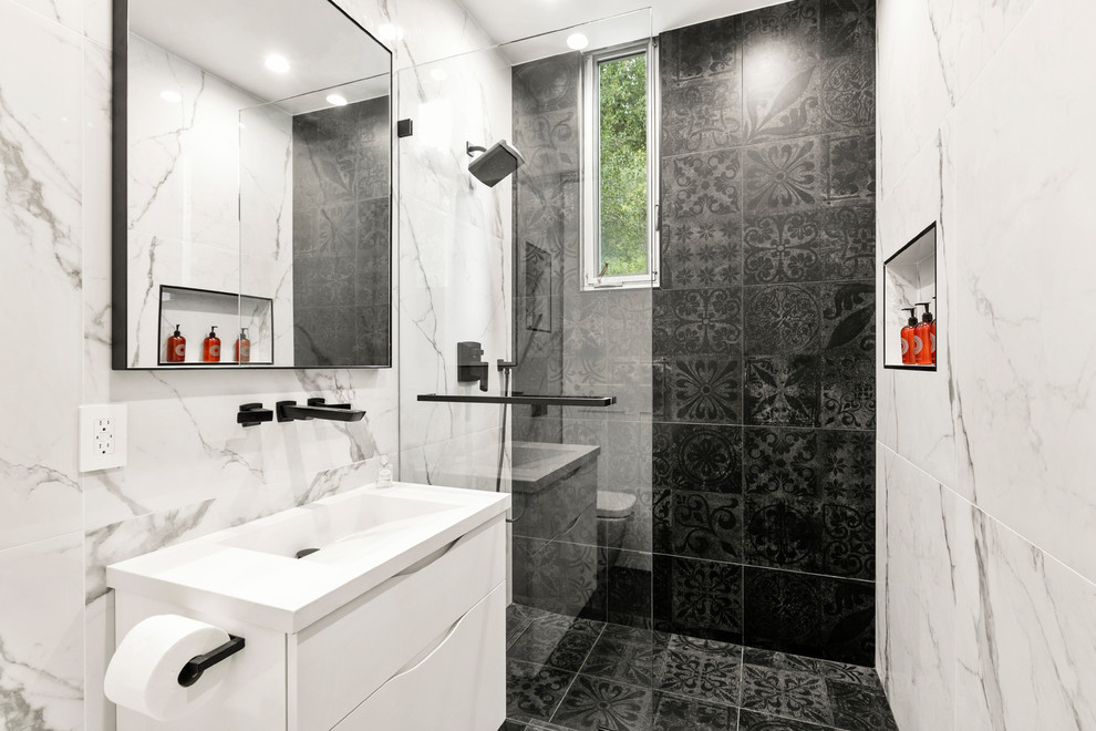 Beverly Hills Elegant Tiles - Transitional - Bathroom - Los Angeles ...