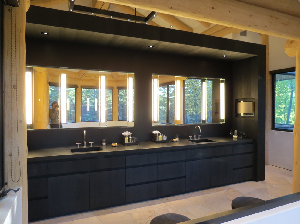 Black Master Vanity - Modern - Bathroom - Denver - by 186 Lighting ...