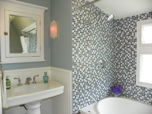 Blue Spa Bath - Bathroom - Philadelphia - by down2earth Interior Design ...