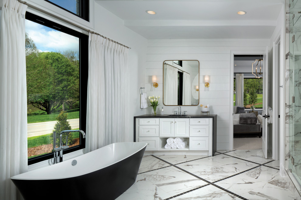 Brookhaven Model Home - Master Bath - Transitional - Bathroom ...