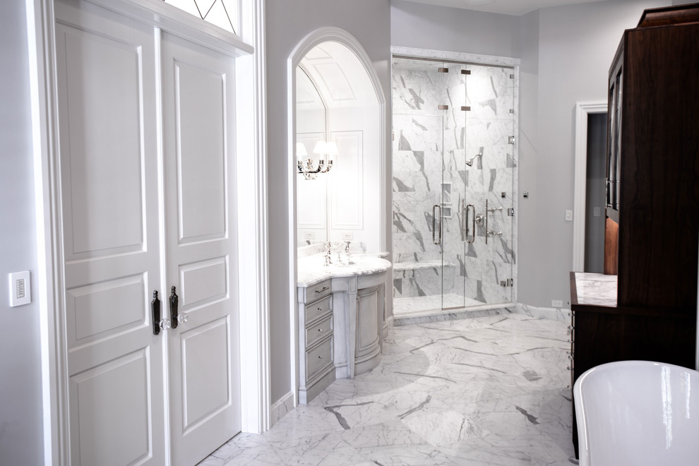 Calacatta Extra Marble Bathroom - Stanza da Bagno - Raleigh - di MARVA ...