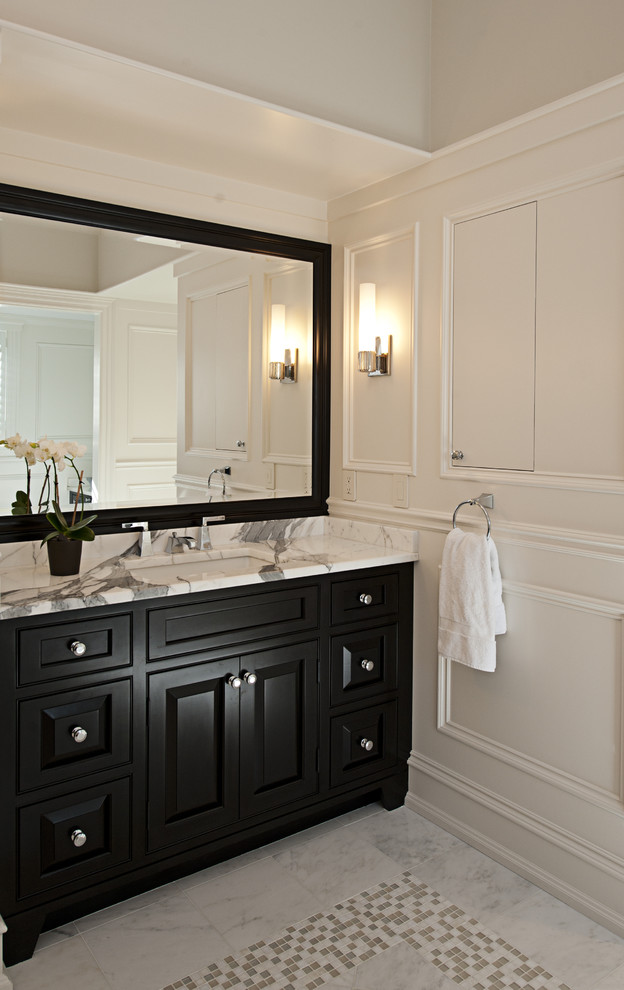 Calacatta Gold Master Bath Traditional Bathroom Boston By Art
