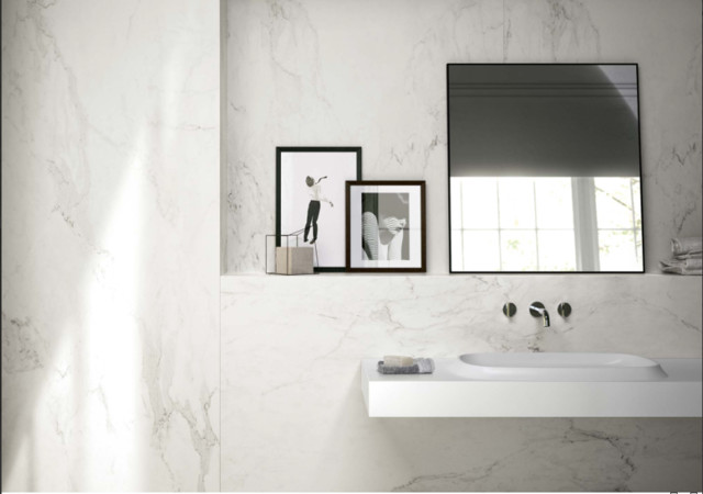 Calacatta Honed Bathroom - Florim Porcelain Tiles - Contemporary ...