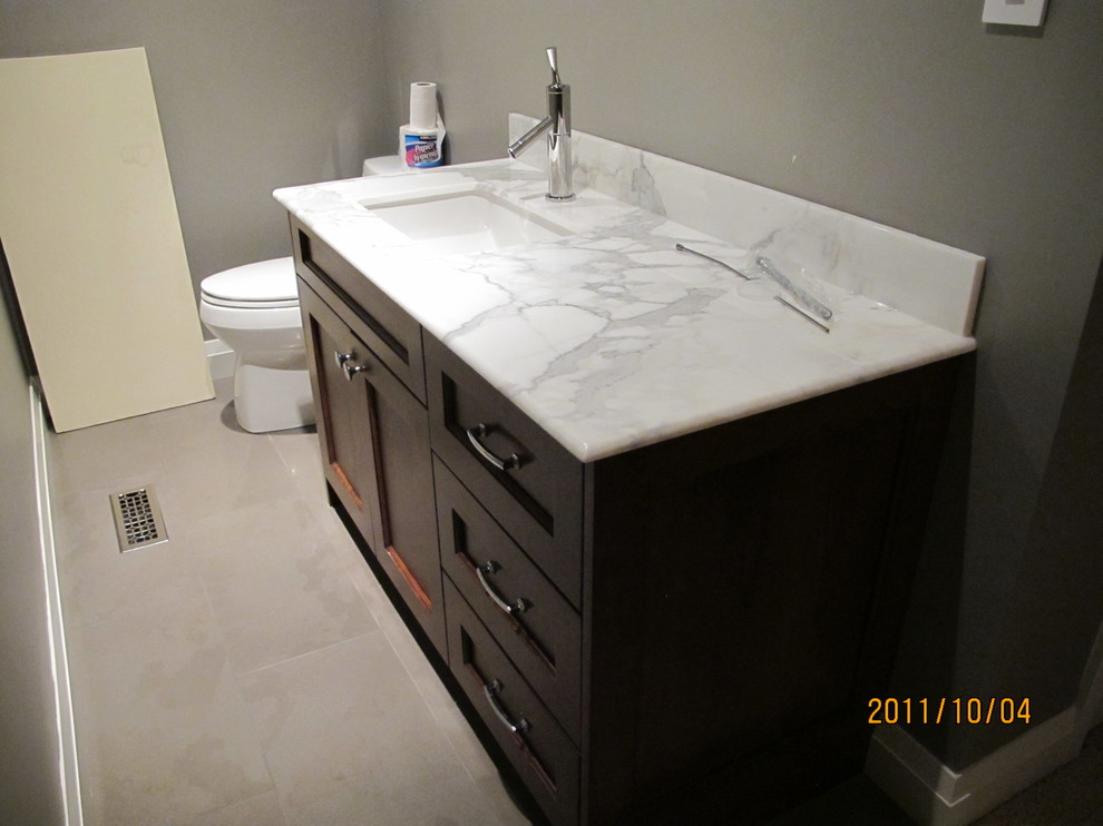 Calacatta Marble - Bathroom - Calgary - by ICON Stone + Tile | Houzz