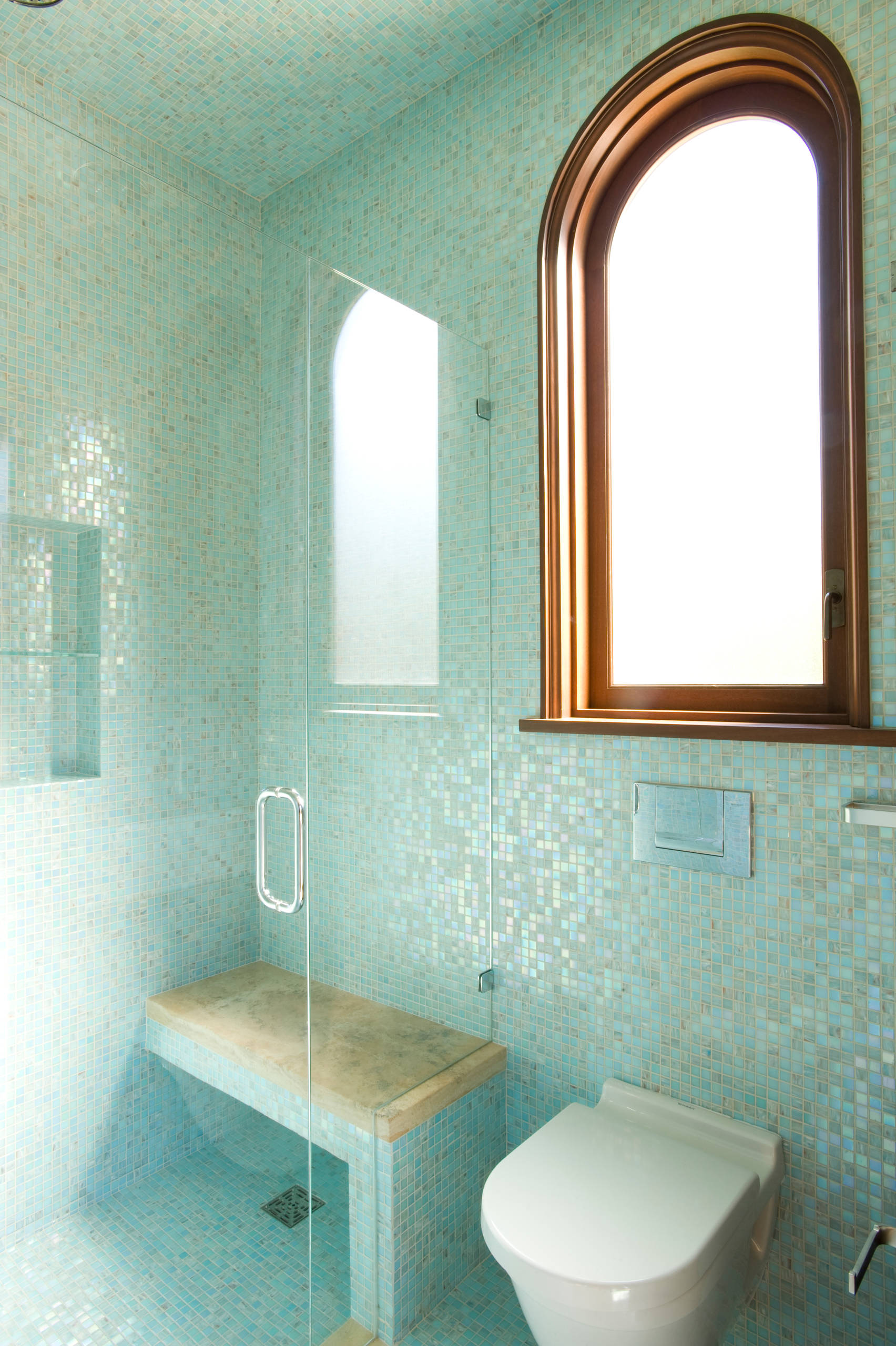 Mediterranean Green Color Bathrooms 75 Mediterranean Bathroom With