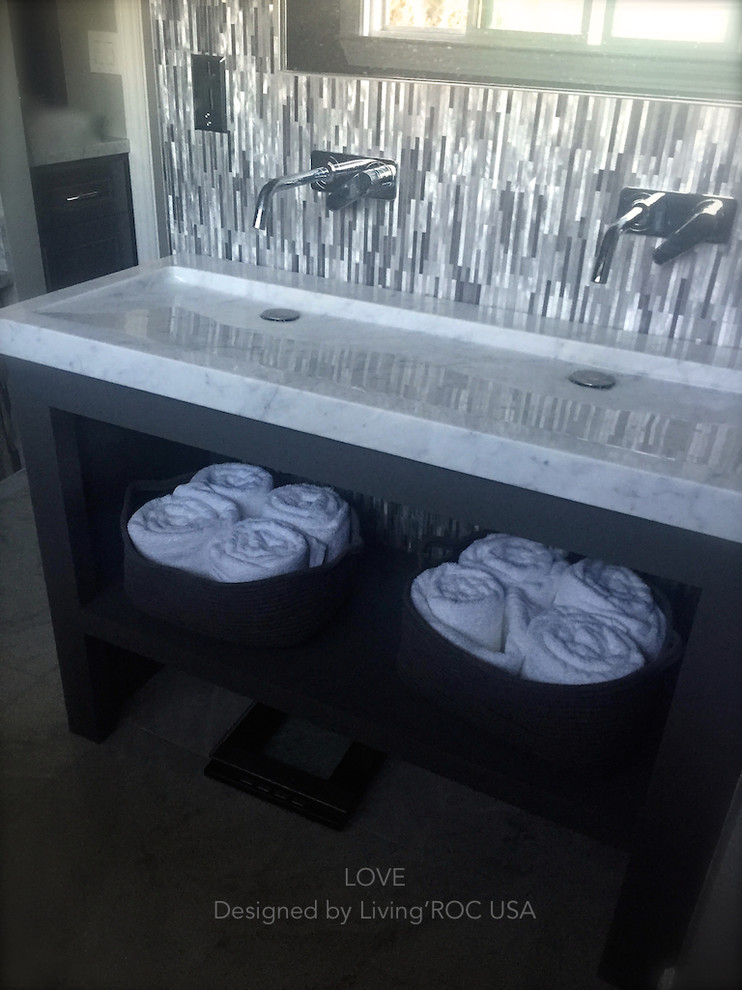 CARRARA WHITE MARBLE BATHROOM TROUGH SINKS NATURAL STONE - Clásico ...