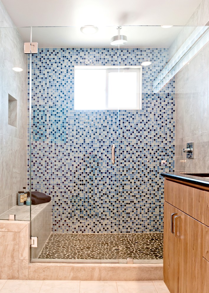 Ceiling Mounted Showerhead - Transitional - Bathroom - Los Angeles - by ...