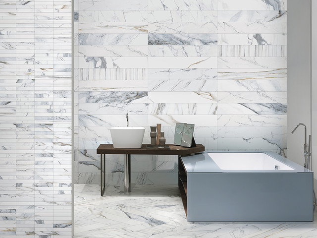Ceramic & Porcelain Tile ideas - Contemporain - Salle de Bain ...