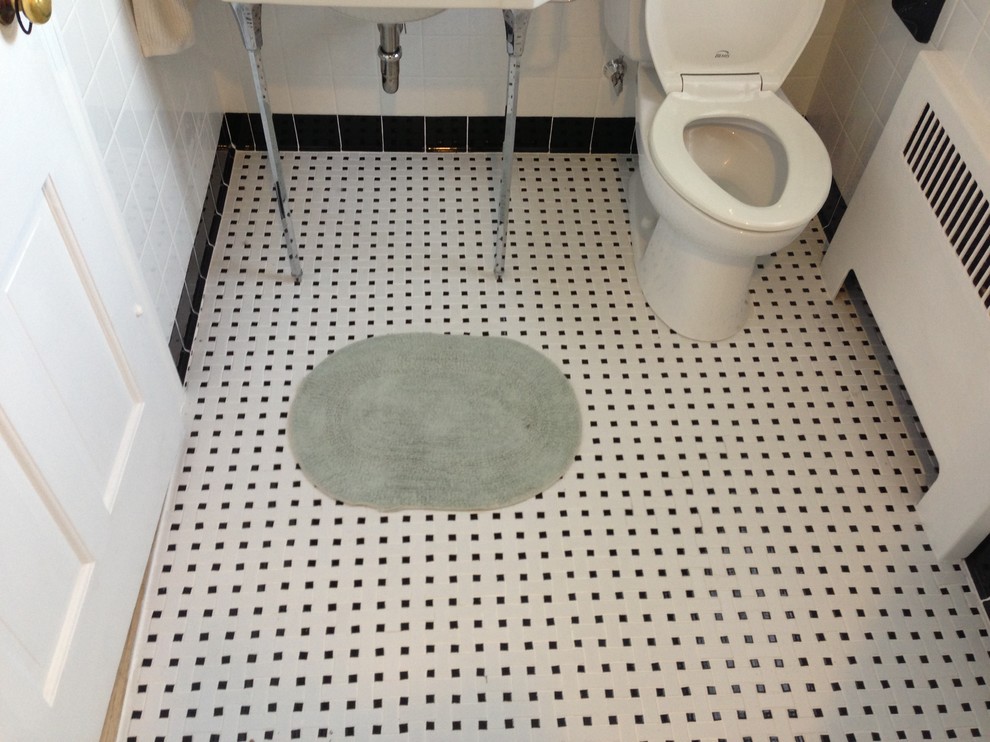 Ceramic White 4x4 with Black Cove Base Tile, Listello and Accents ...