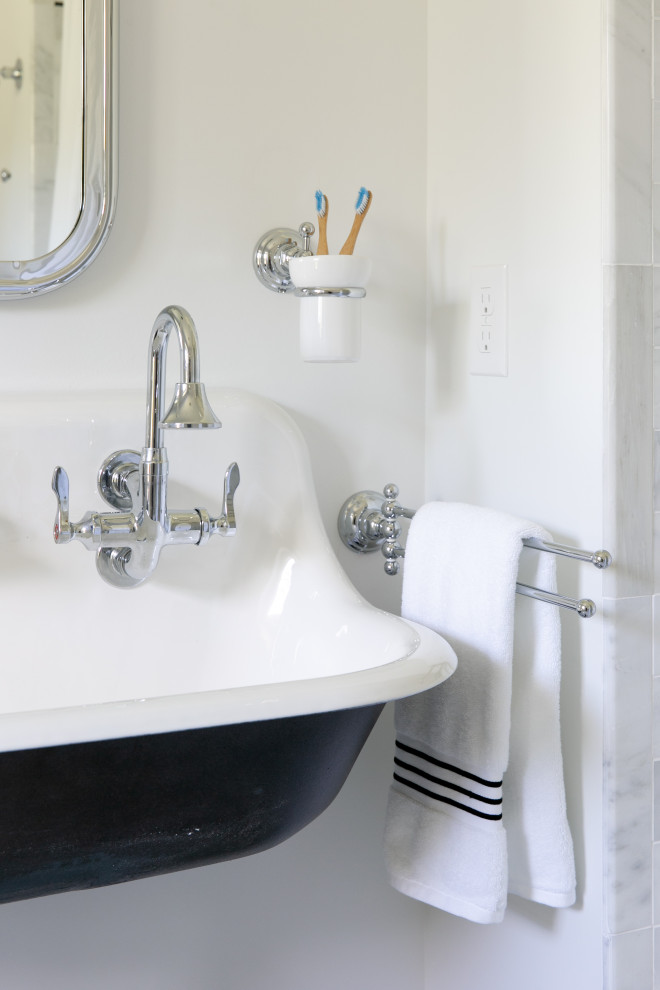 Charming Jack and Jill Bathroom - Transitional - Bathroom - New York ...