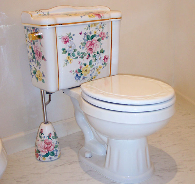 Decorated toilet store