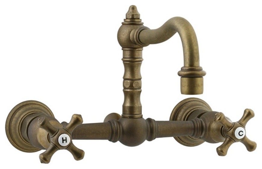 Cifial Highlands Double Cross Handle Widespread Wall Mount Bathroom ...