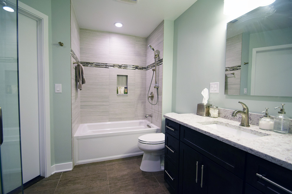 Cinema Loft Master Bathroom - Chicago - Transitional - Bathroom ...