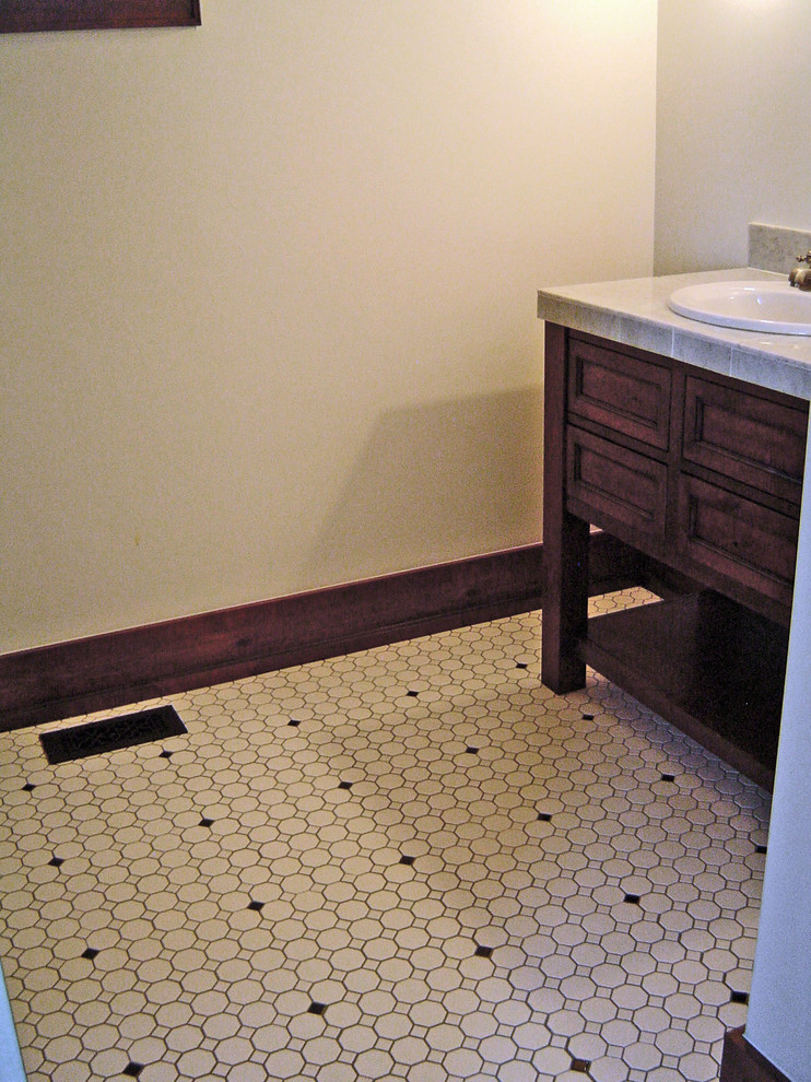 Classic Floor Tile for Cottage - Bathroom - Denver - by GEM Interior ...