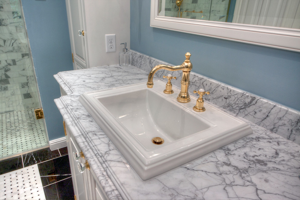 Classic Marble Bathroom - Traditional - Bathroom - St Louis - by Mosby ...
