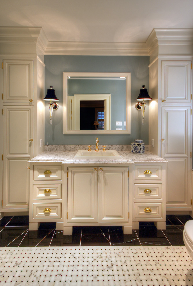 Classic Marble Bathroom - Traditional - Bathroom - St Louis - by Mosby ...