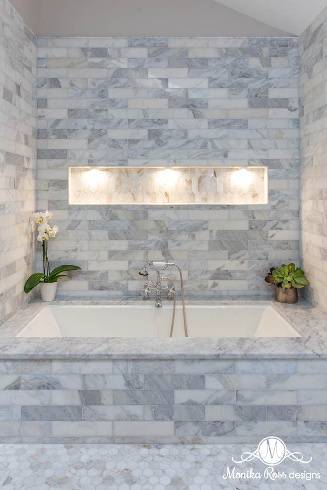 Classic Marble Master Bath - Transitional - Bathroom - Chicago - by ...