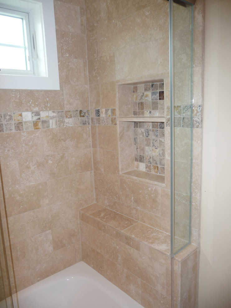 Classic Travertine - Traditional - Bathroom - Philadelphia - by ...