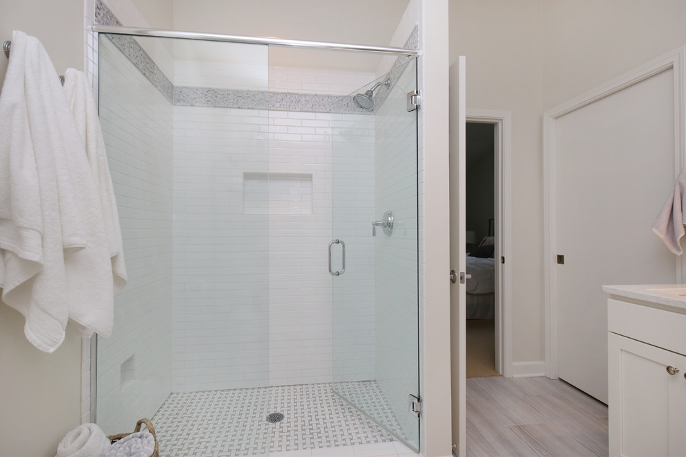 Classic White Bathroom Remodel - Traditional - Bathroom - Grand Rapids - by Thompson Remodeling ...