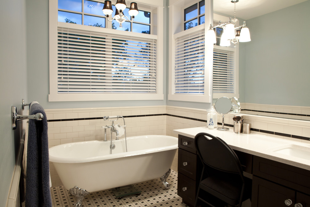 Clawfoot Tub - Craftsman - Bathroom - Edmonton - by Habitat Studio | Houzz
