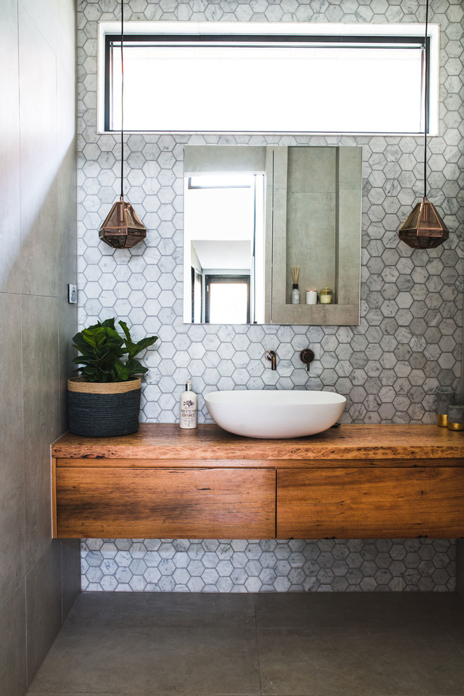 CLT and Recycled timber house - Bathroom - Sydney - by Thodey Design ...