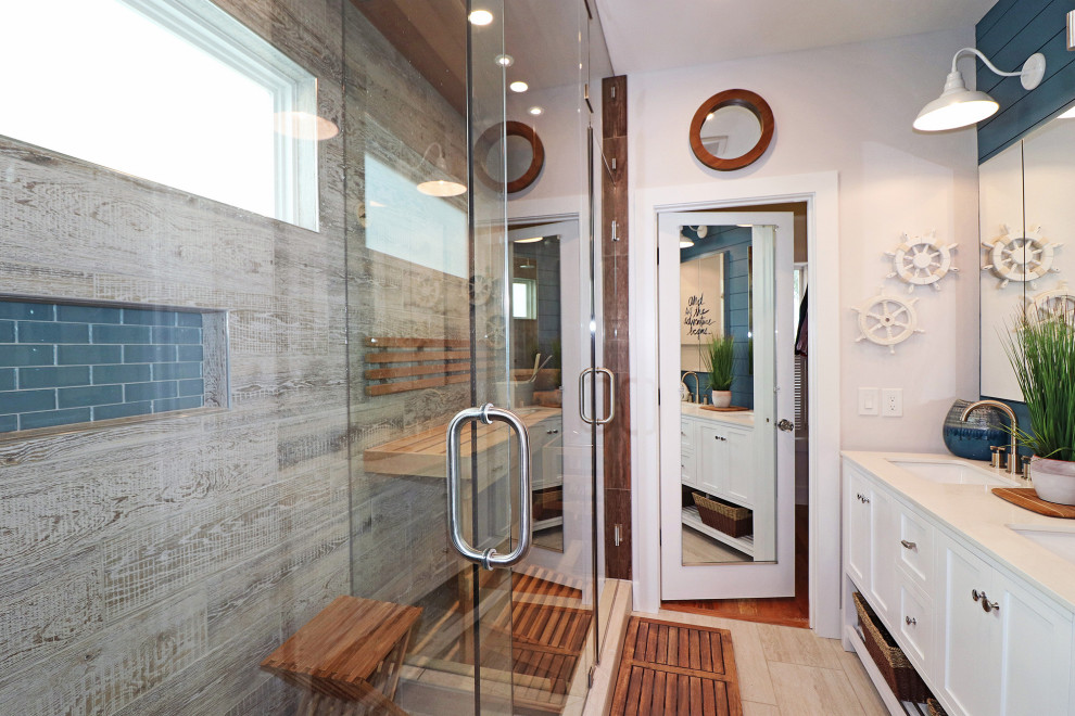 Coastal Master Bath w/ Sauna - Beach Style - Bathroom - Atlanta - by ...