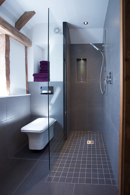 Compact En-Suite Shower Room - Contemporary - Bathroom - Kent - by ...
