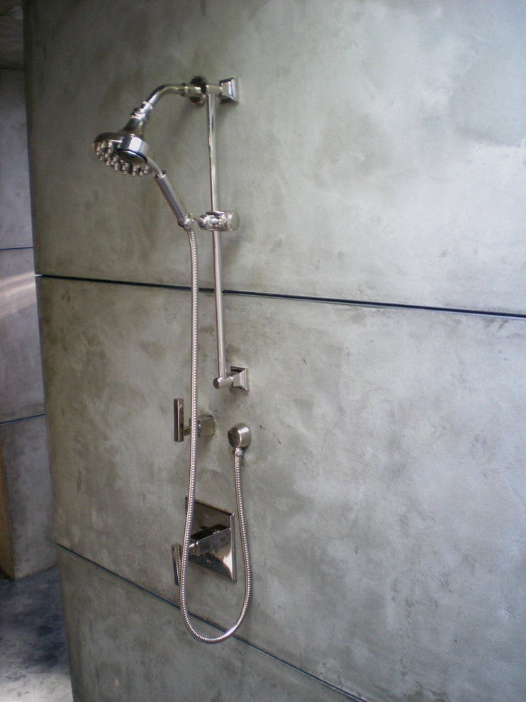 Concrete Shower - Modern - Bathroom - Los Angeles - by Kasten Design ...