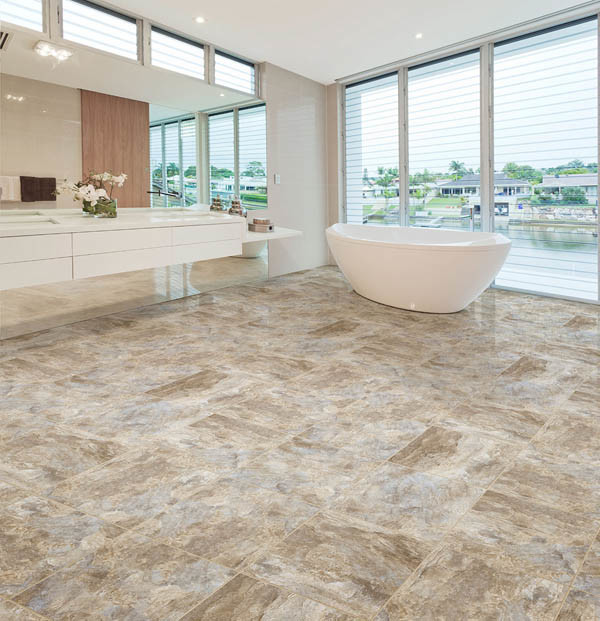 Congoleum DuraCeramic - Luxury Vinyl Flooring - Bathroom - Grand Rapids ...