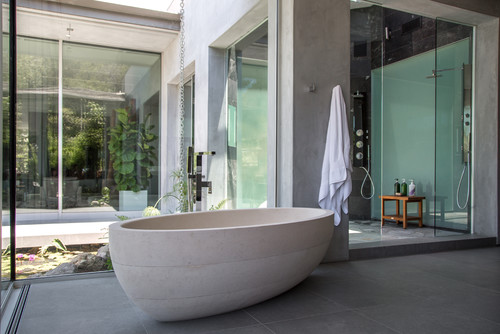 17+ Concrete Bathtub Ideas (Modern Bathroom Designs, Tips & Advice!)