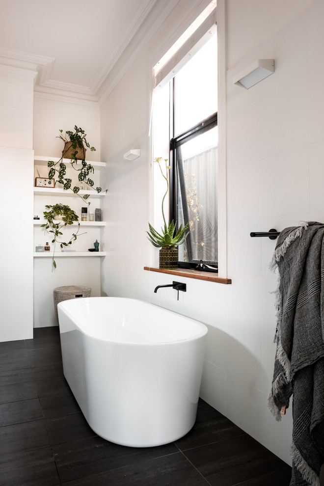 Contemporary ensuite with freestanding bath - Contemporary - Bathroom ...