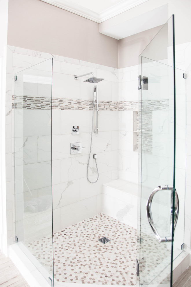Contemporary Light & Airy Master Bathroom - Contemporary - Bathroom ...